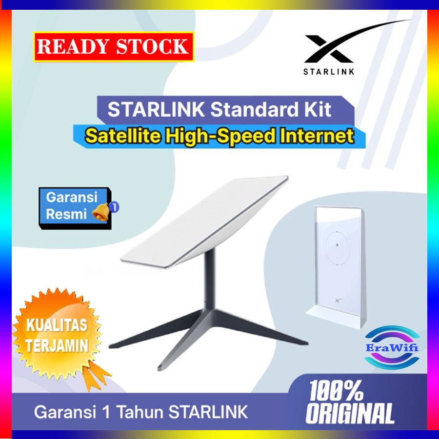 Jual STARLINK Standard Internet Kit Satellite Antenna & WiFi Router Kit ...