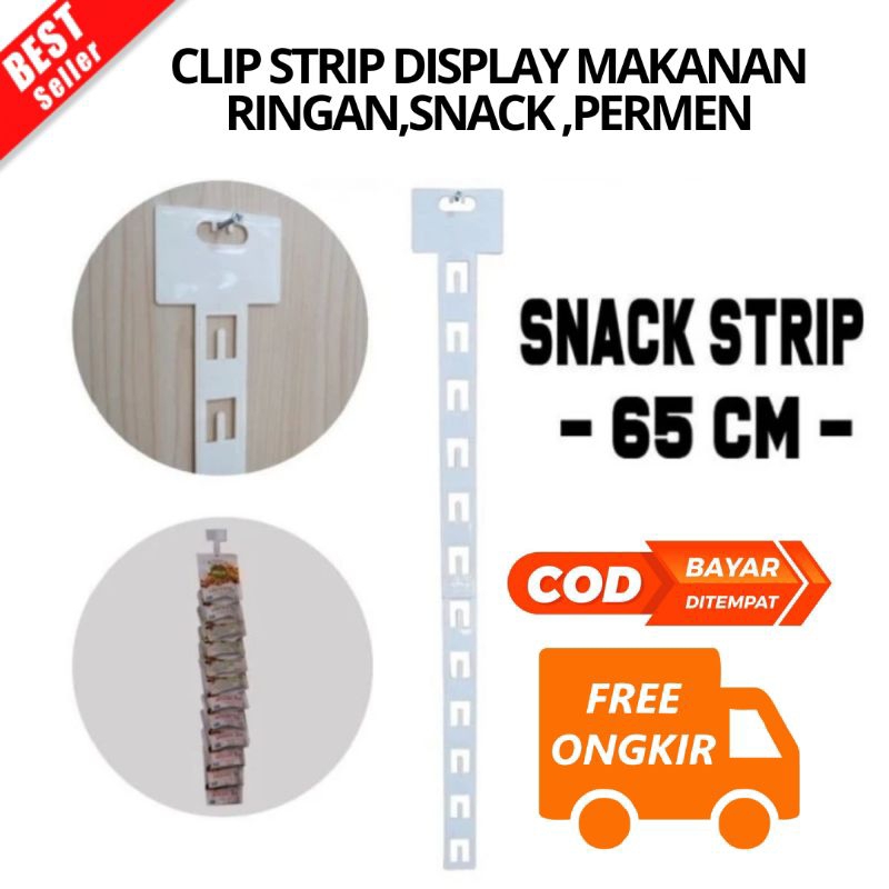 Jual [JK] BAYAR DI TEMPAT CLIP STRIP DISPLAY MAKANAN RINGANSNACK PERMEN ...