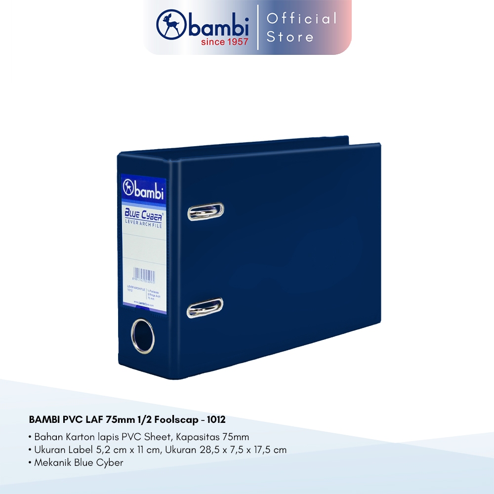Jual Bambi Lever Arch File Ordner Voucher All Color Jumbo Size 75 mm ...