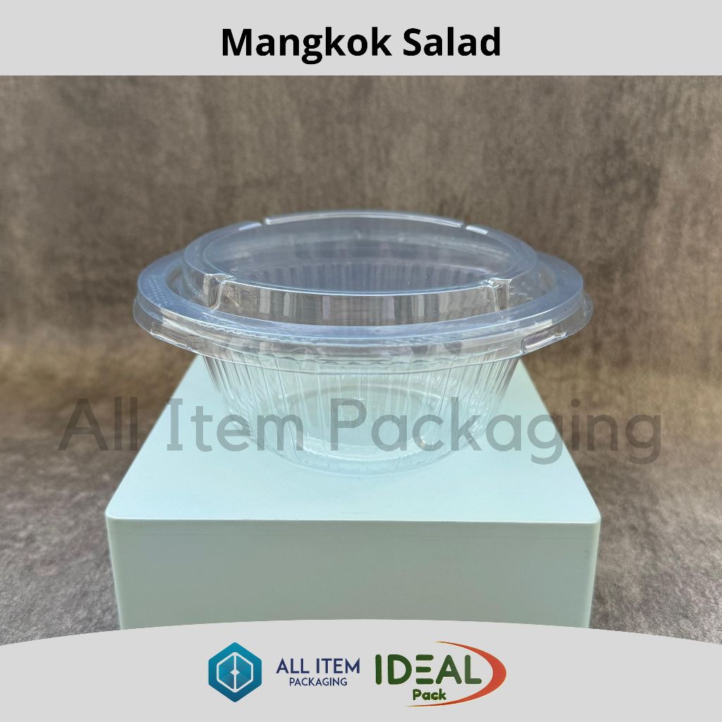 Jual Mangkok Salad 450ml IDEAL PET / Mika Salad Buah Bulat / Mangkok ...