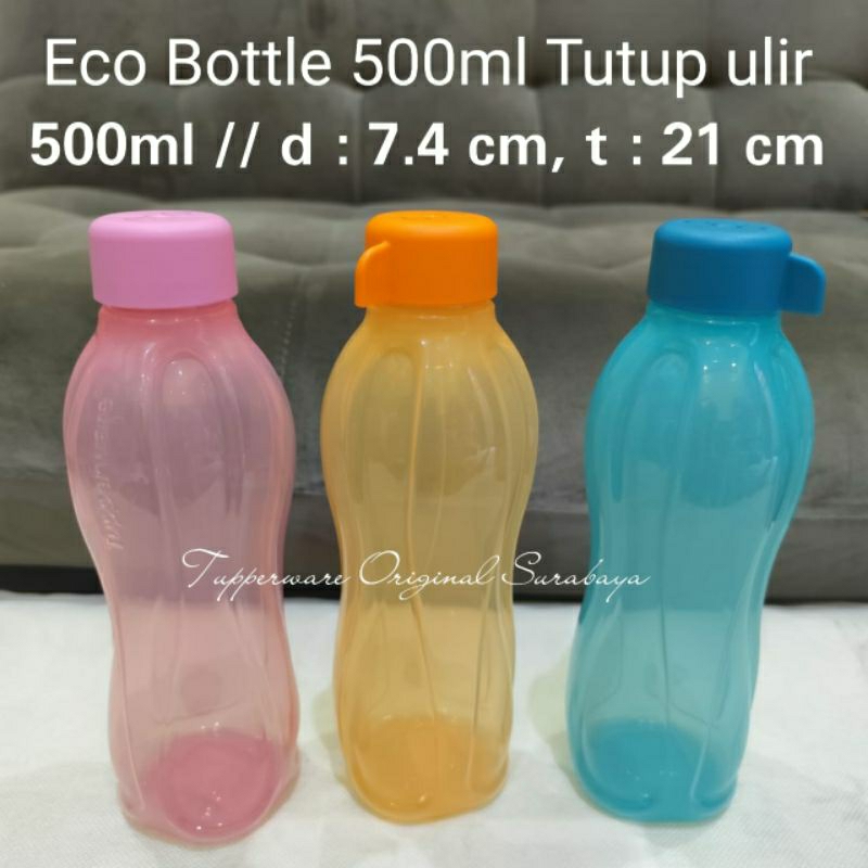Jual Tupperware botol eco bottle 500ml tutup ulir | Shopee Indonesia