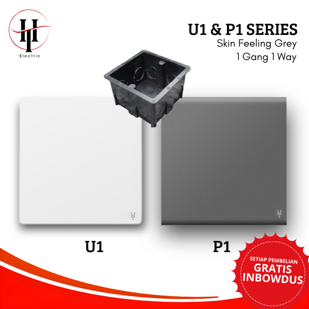 Jual [ BELI 1 GRATIS 1 INBOW DUS ] HT ELECTRIC SAKLAR ( SWITCH ) U1 ...