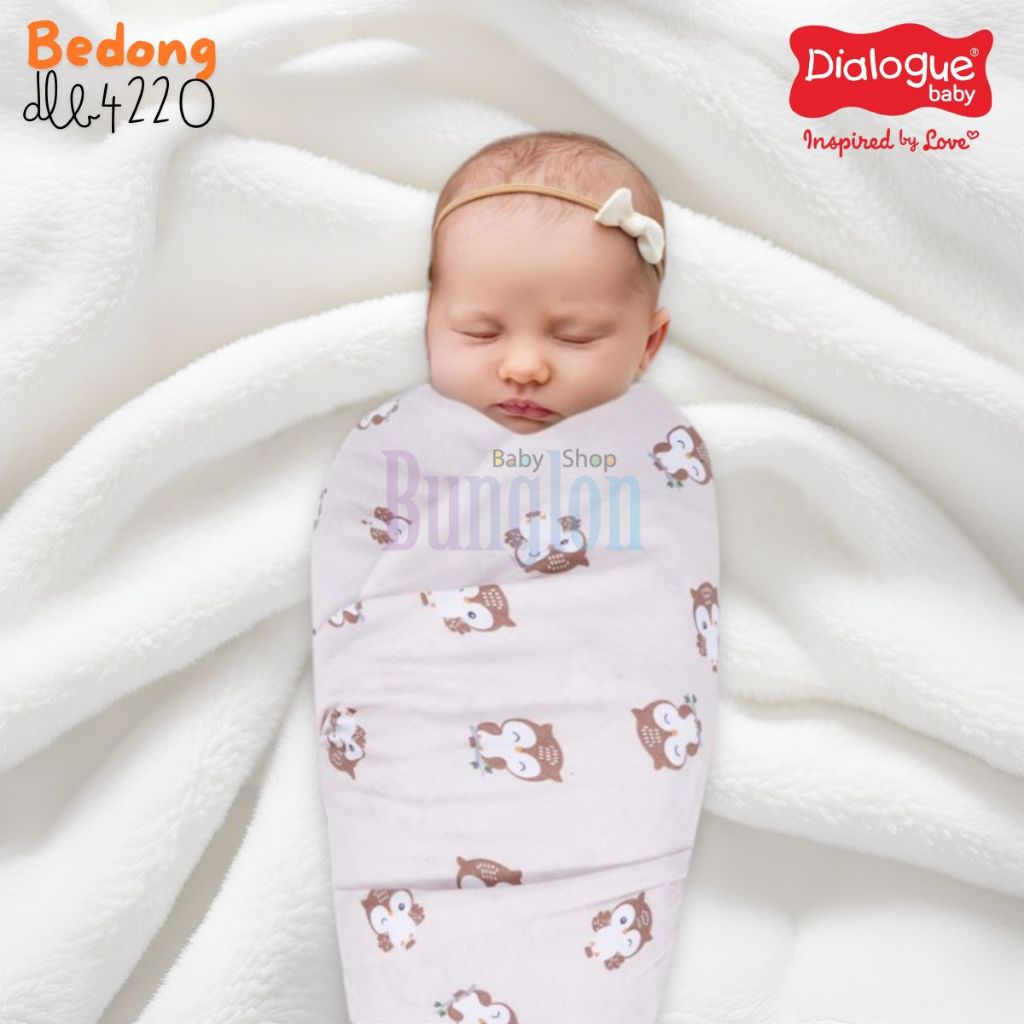 Jual Bedong Bayi Katun Print Dialogue Baby DLB 4220 ( isi 3 pcs ...