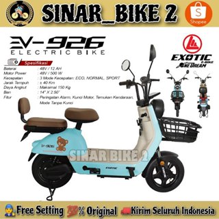 Jual Sepeda Listrik EXOTIC EV 926 BY PACIFIC 500 Watt Electric E Bike ...