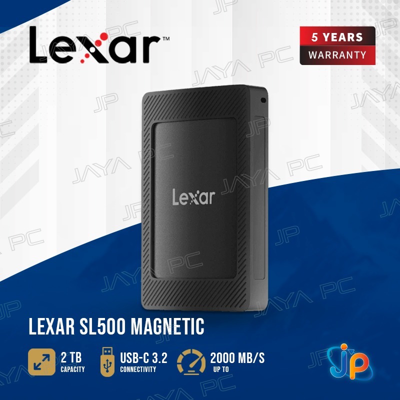 Jual Lexar SL500 Magnetic SSD External Portable 2TB - USB-C 3.2 ...