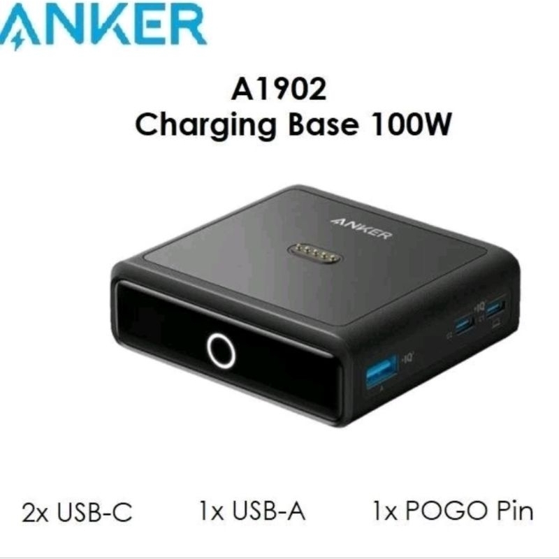 Jual ANKER A1902 - ANKER 100W Charging Base 3 Usb Output & 1 Pogo Pin ...
