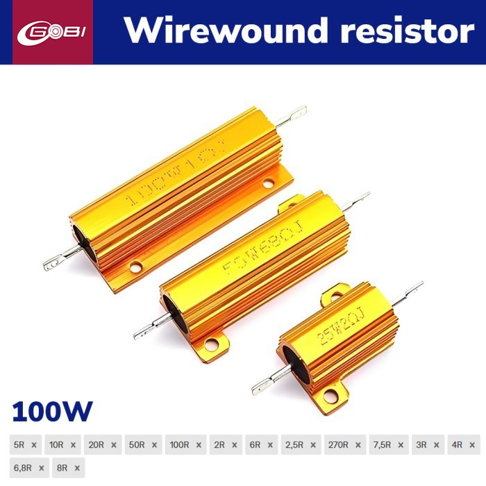 Jual Resistor 100W Wirewound Electronic Aluminium (8495) | Shopee Indonesia