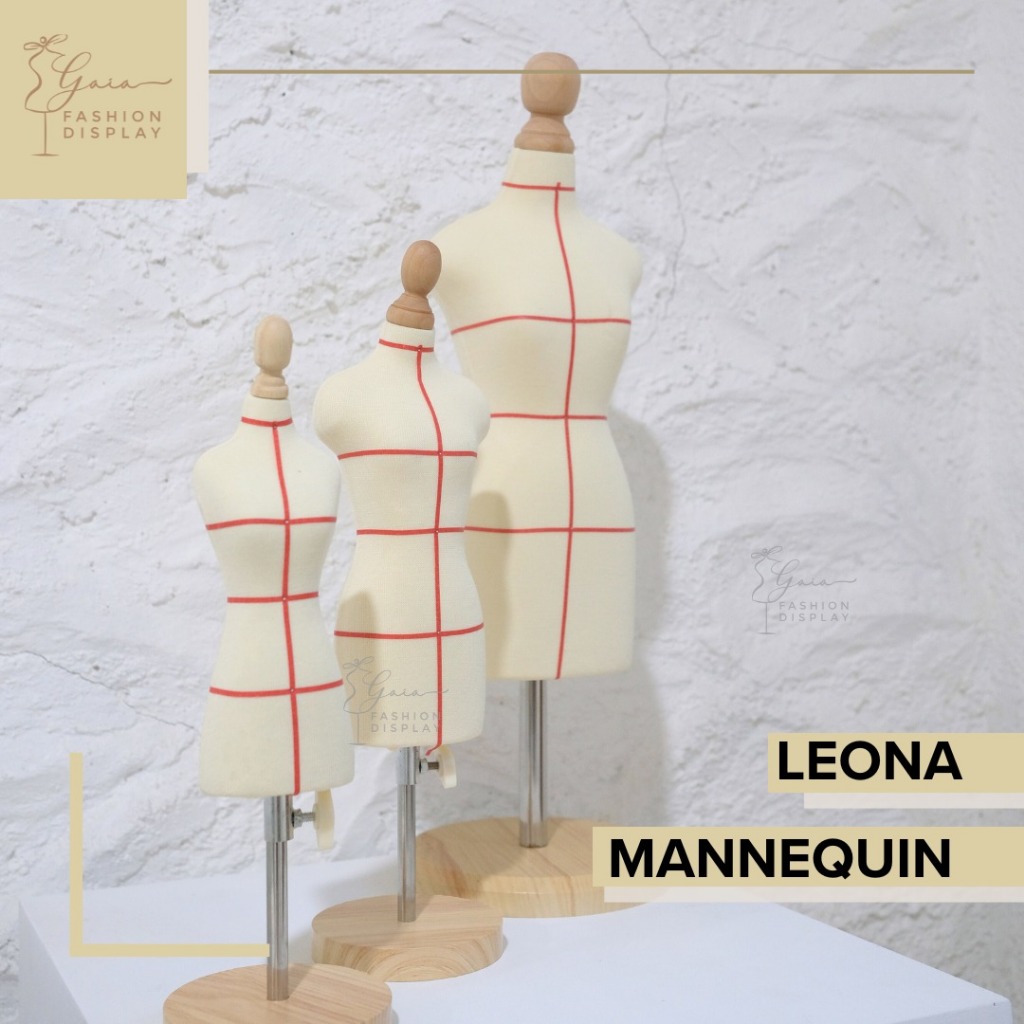 Jual Dummy Torso Mini Mannequin Small Manekin LEONA Tusuk Jarum Pola ...