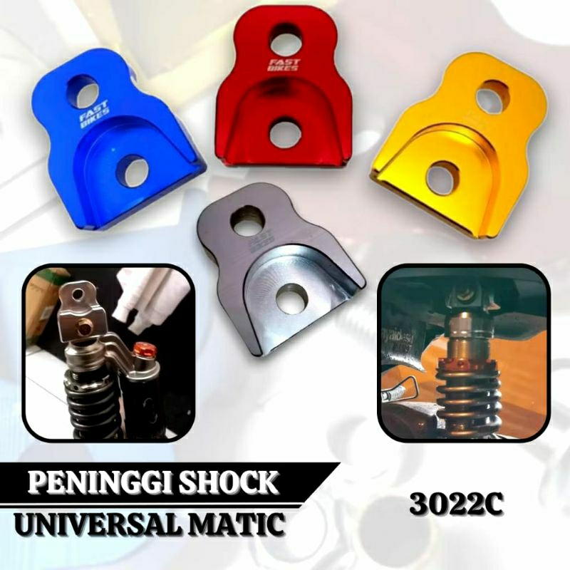 Jual peninggi Shock Full Cnc Sambungan Shock Belakang Matic | Shopee ...