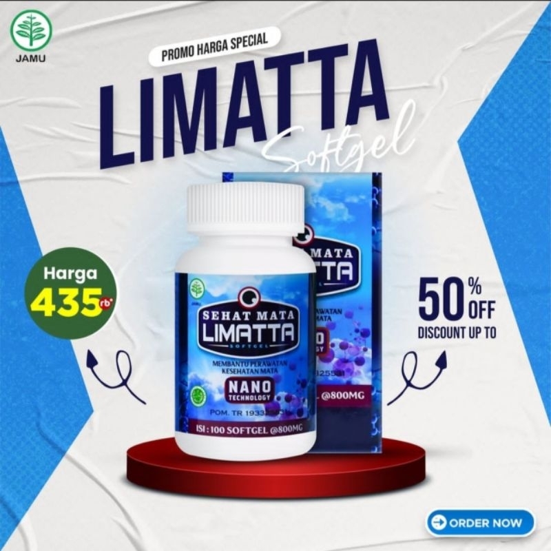 Jual LIMATTA Herbal Mata Minus Plus | Suplemen Kesehatan Mata Katarak ...