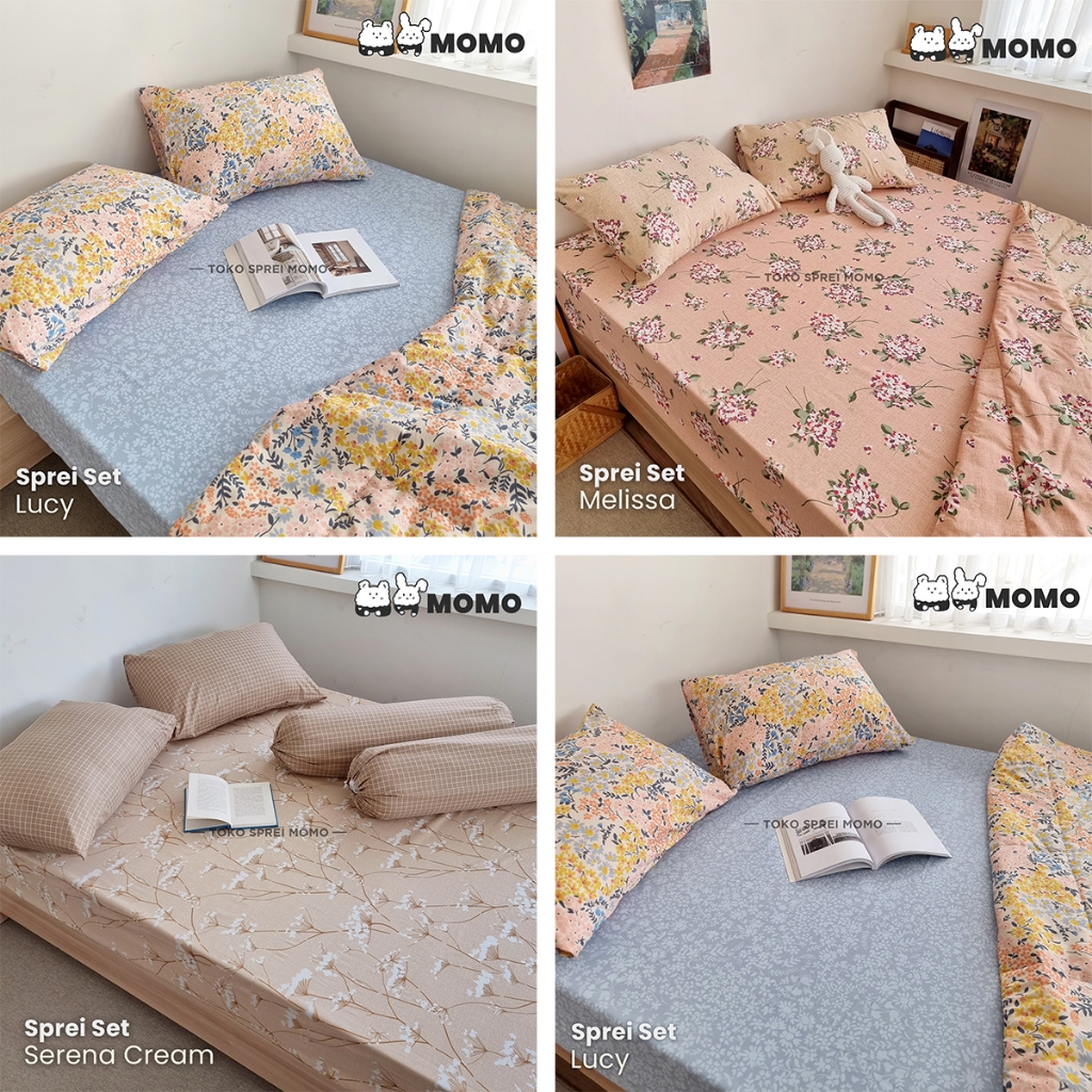 Jual Sprei Aesthetic Momo Seri 3 - Ukuran 160, 180, 200 x 200 - Microtex - Sprei MOMO | Shopee ...