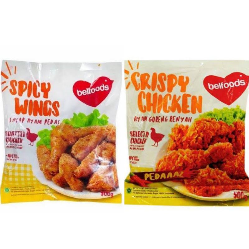 Jual Belfoods Chicken Wings/Belfoods Crispy Chicken/Spicy Wings ...