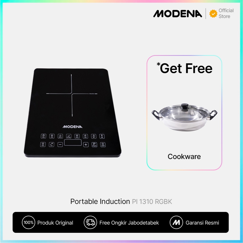 Jual MODENA Portable Induction - PI 1310 RGBK / PI 1319 RGWH | Shopee ...