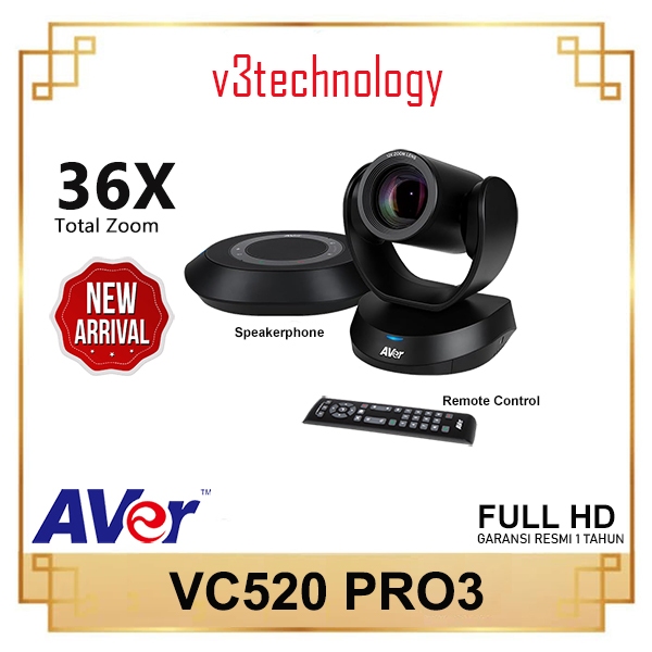 Jual AVER VC520 Pro3 Professional Camera Conference and Speakerphone ...