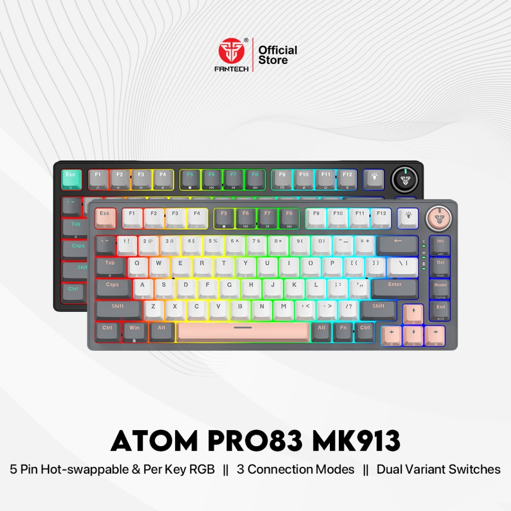 Jual Fantech MK913 ATOM PRO83 RGB Wireless - 75% Mechanical Gaming ...