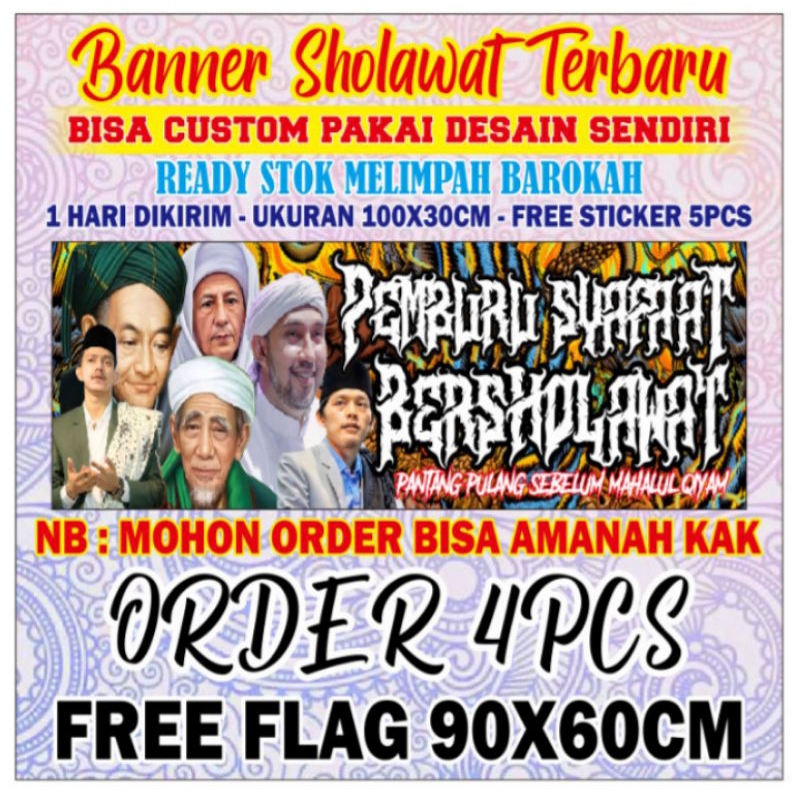 Jual READY STOK + BANNER CUSTOM DESAINMU SENDIRI, BANNER SPANDUK ...