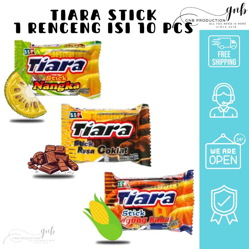 Jual JAJAN JADUL TIARA STICK 1 RENCENG ISI 10 PCS FREE GIFT | Shopee ...
