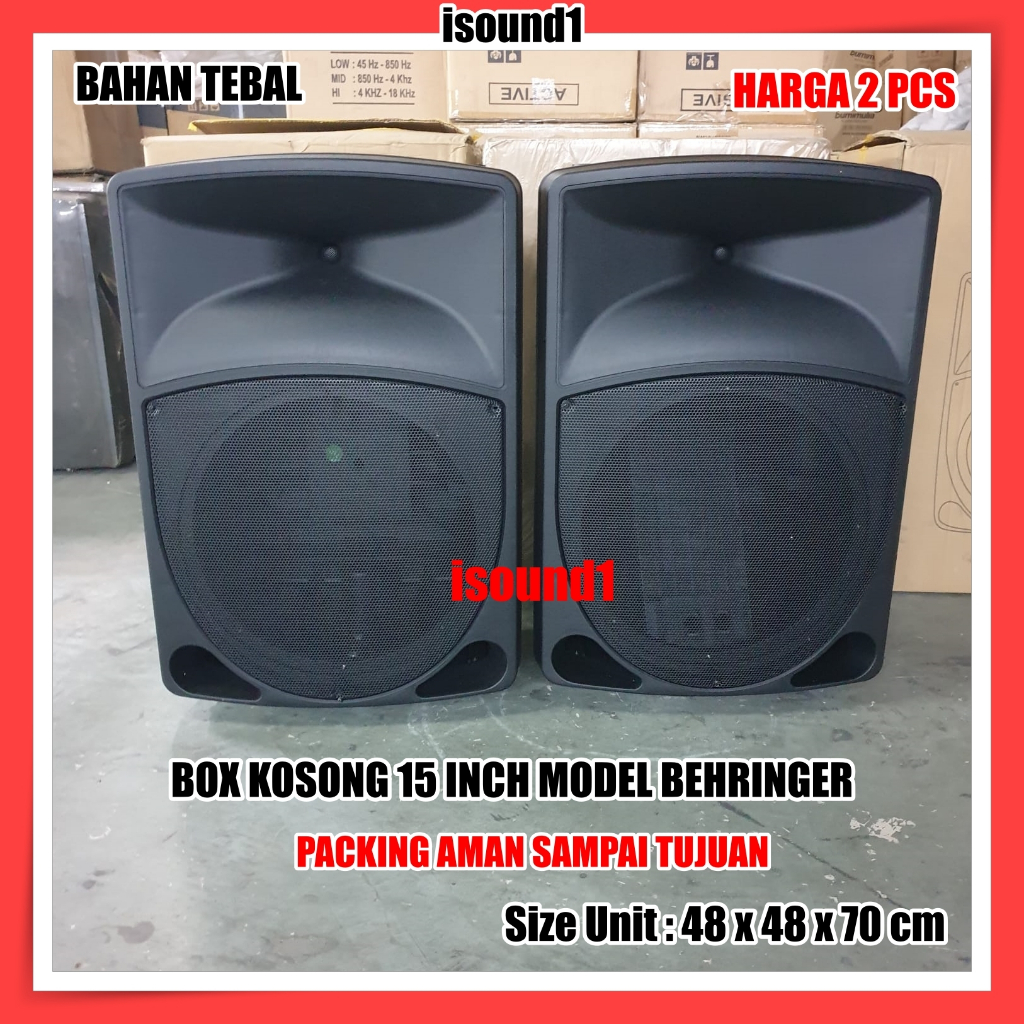 Jual BOX SPEAKER FIBER PLASTIK 15 INCH MODEL BEHRINGER IMPORT BOX ...