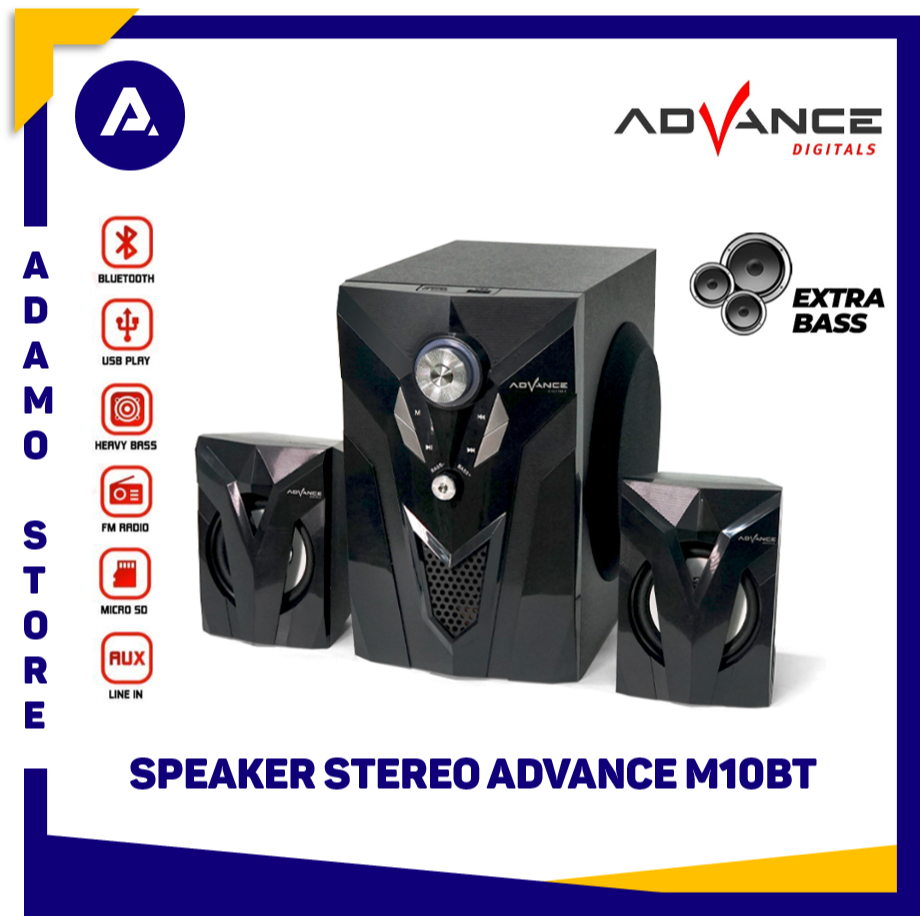 Jual Speaker Advance M10BT Bluetooth Portable Aktif USB Subwoofer Bass | Shopee Indonesia
