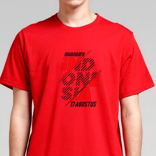 Jual Kaos Dirgahayu Indonesia 17 Agustus Unisex Roun Neck Reguler Fit ...