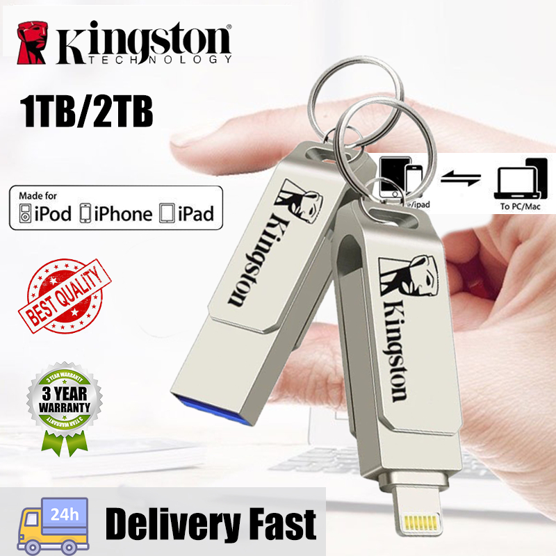 Jual Kingston OTG Flashdisk 512GB/1TB/2TB iOS, iPad, PC, USB 3.0, 2 IN ...