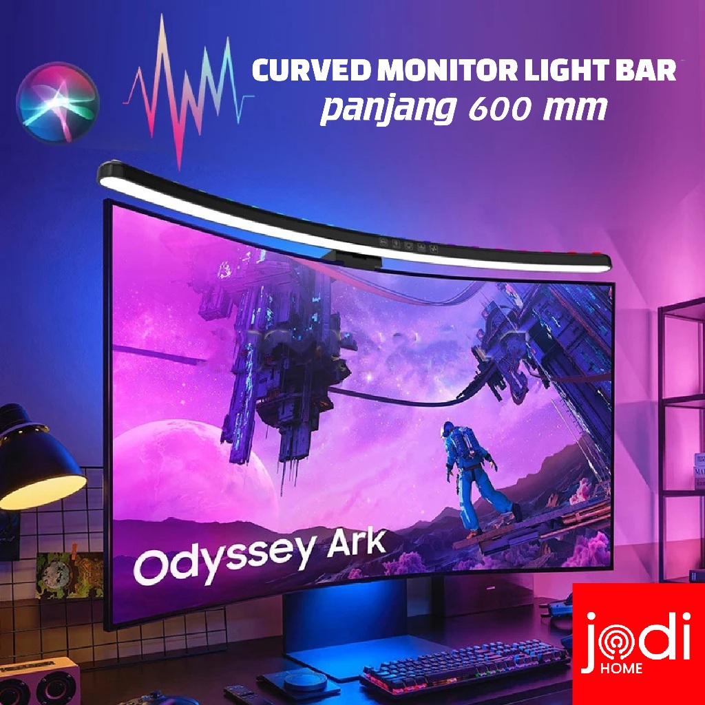Jual JODI Lampu Baca LED RGB E-Reading Lamp Curved Monitor Light Bar ...