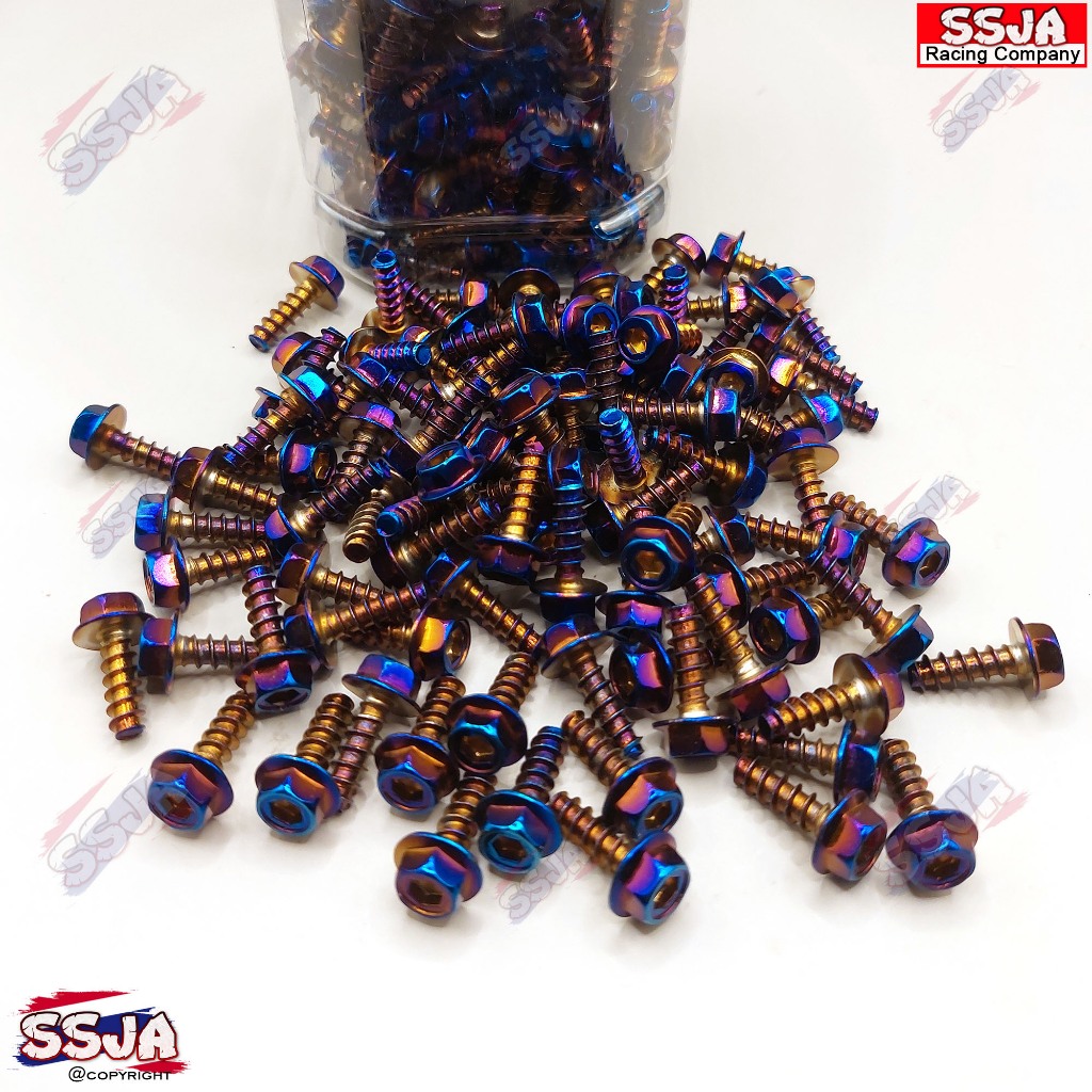 Jual baut body stainless honda-baut body 2 kunci honda- baut titanium ...