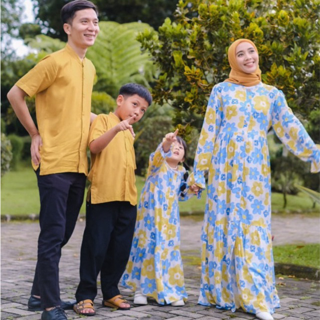 Jual GHAZU Zalea Family Set Sarimbit Baju Couple Keluarga Gamis ...