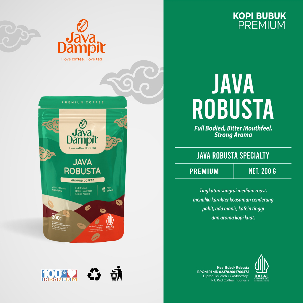 Jual KOPI BUBUK JAVA ROBUSTA DAMPIT 70g & 200g | Shopee Indonesia