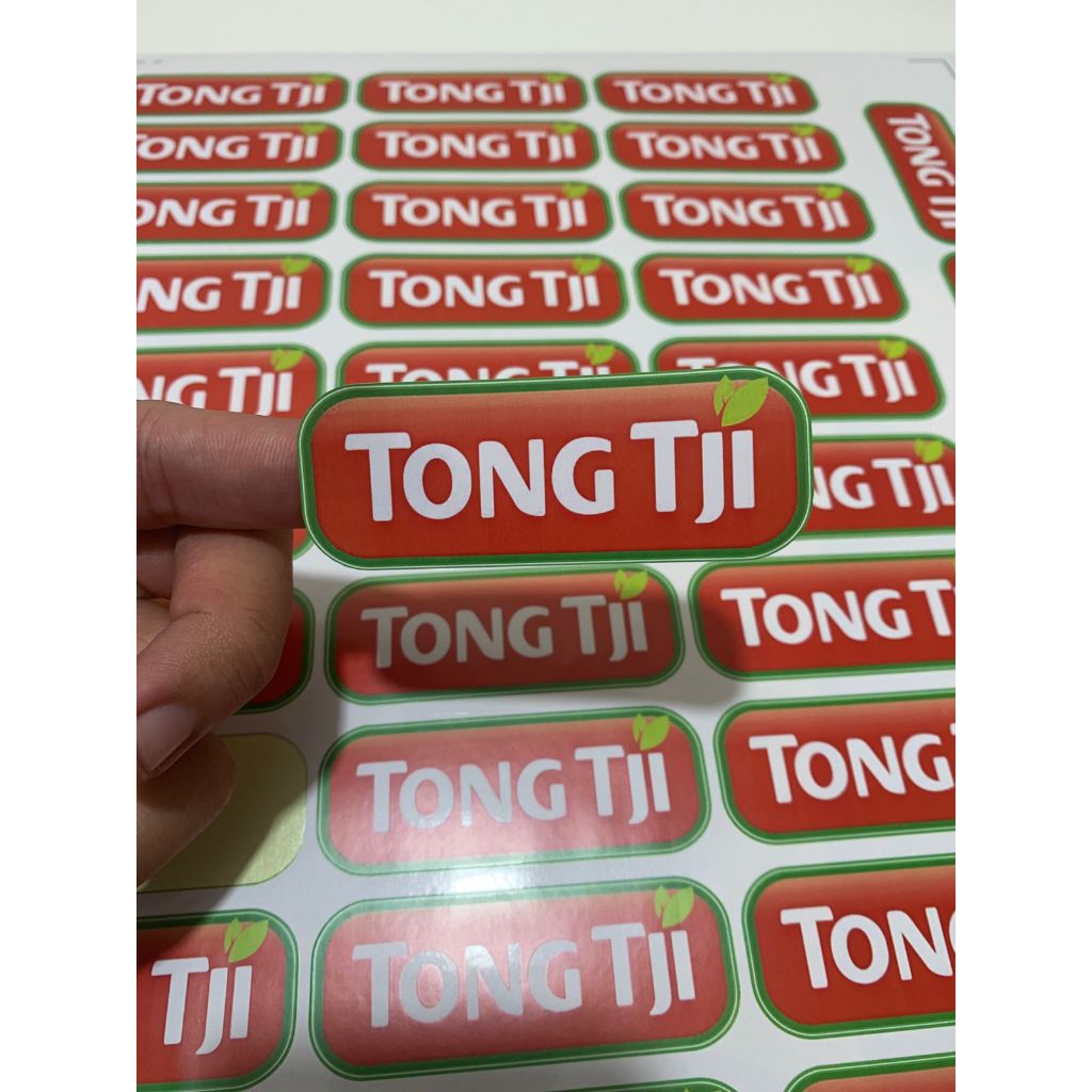 Jual Stiker Es Teh Tong Tji | Sticker Es Teh Tong Tji | Cetak Stiker Es ...
