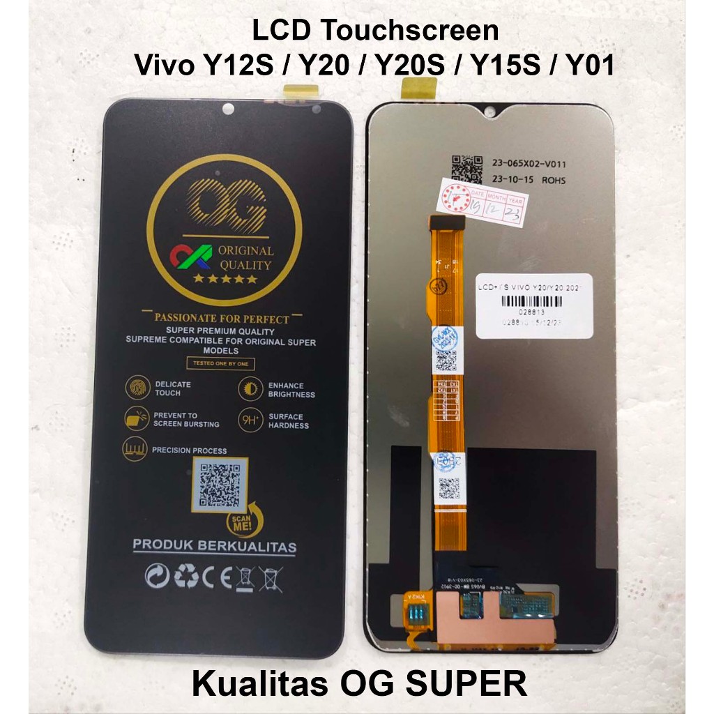 Jual LCD Touchscreen Vivo Y20 / Y20i / Y20S / Y12S / Y15S / Y01 Fullset | Shopee Indonesia