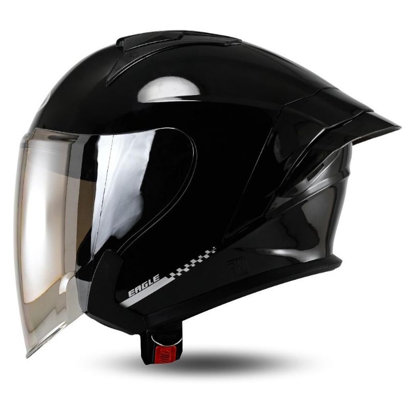 Jual RSIX EAGLE Helm Half Face Kekinian SNI Spoiler Smoke | Shopee ...