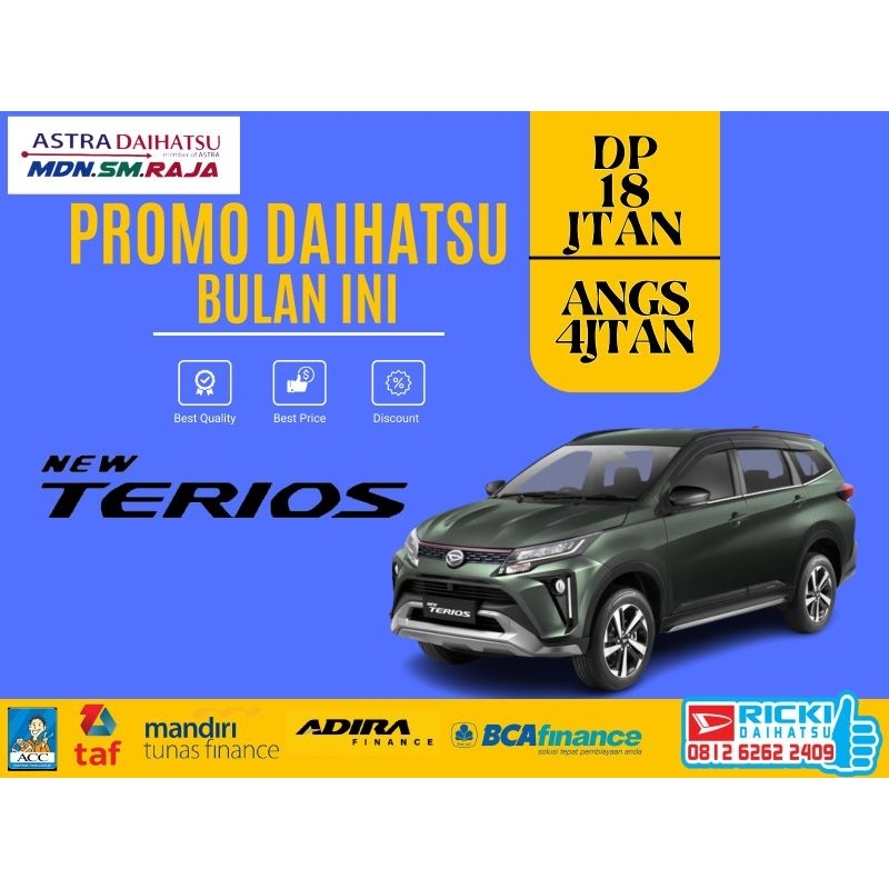 Jual Daihatsu New Terios Manual / Matic Tahun 2024 | Shopee Indonesia