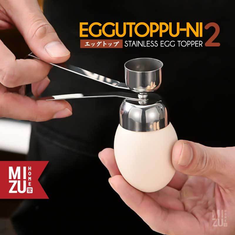 Jual MIZU EGGUTOPPU-NI Stainless Egg Topper Egg Opener Egg Scissors Egg ...
