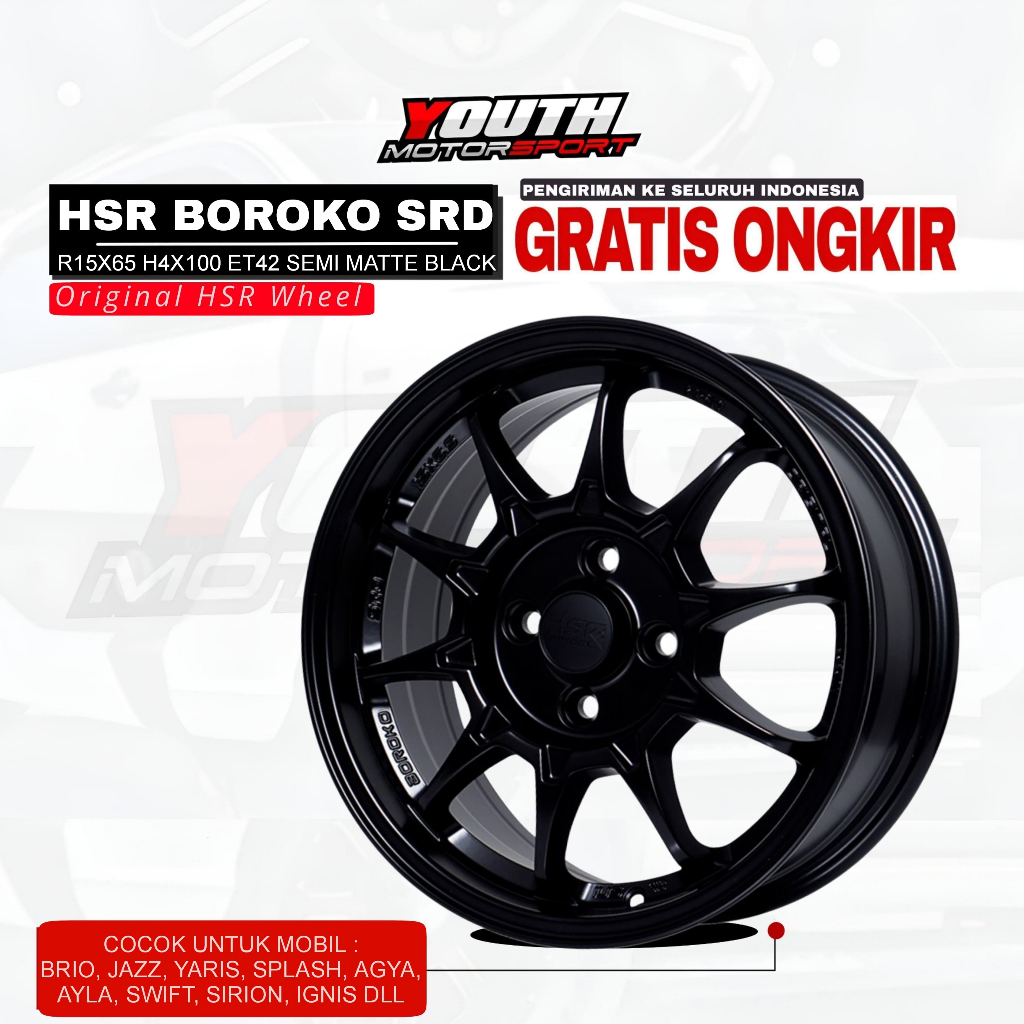 Jual VELG R15 ORIGINAL HSR BOROKO SRD COCOK UNTUK AGYA,SIGRA,CALYA,MOBILIO,BRIO DLL | Shopee ...