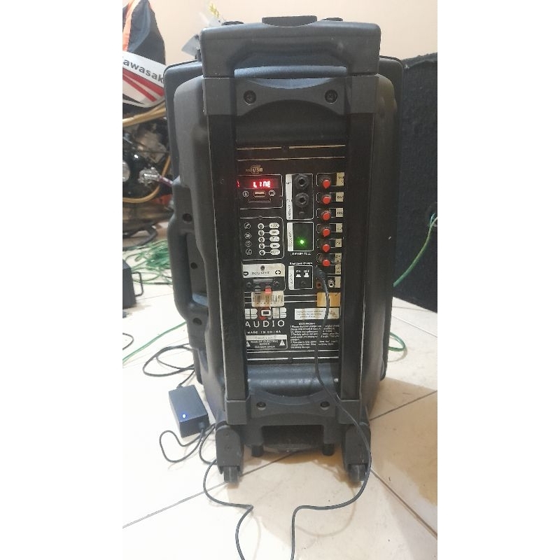 Jual Speaker Portable Wireless 15 inch bluetooth Usb BOB audio | Shopee ...