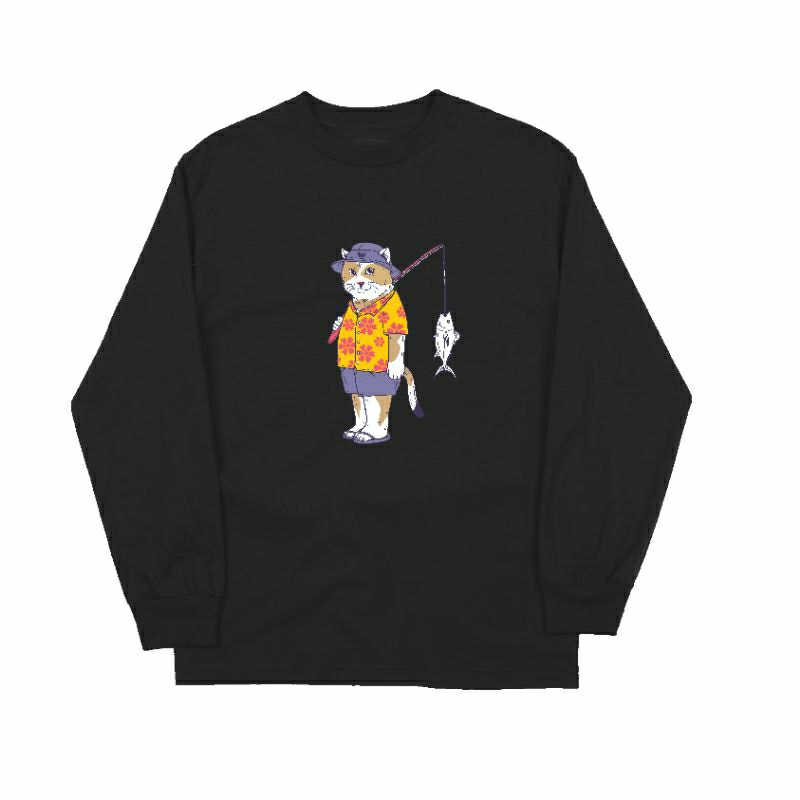 Jual Wheelger Fishing LS Tshirt - Black (Kaos Mancing) | Shopee Indonesia