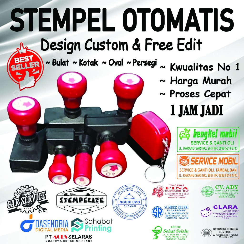 Jual Stempel Flash | Stempel Otomatis | Stempel Custom | Free Design ...