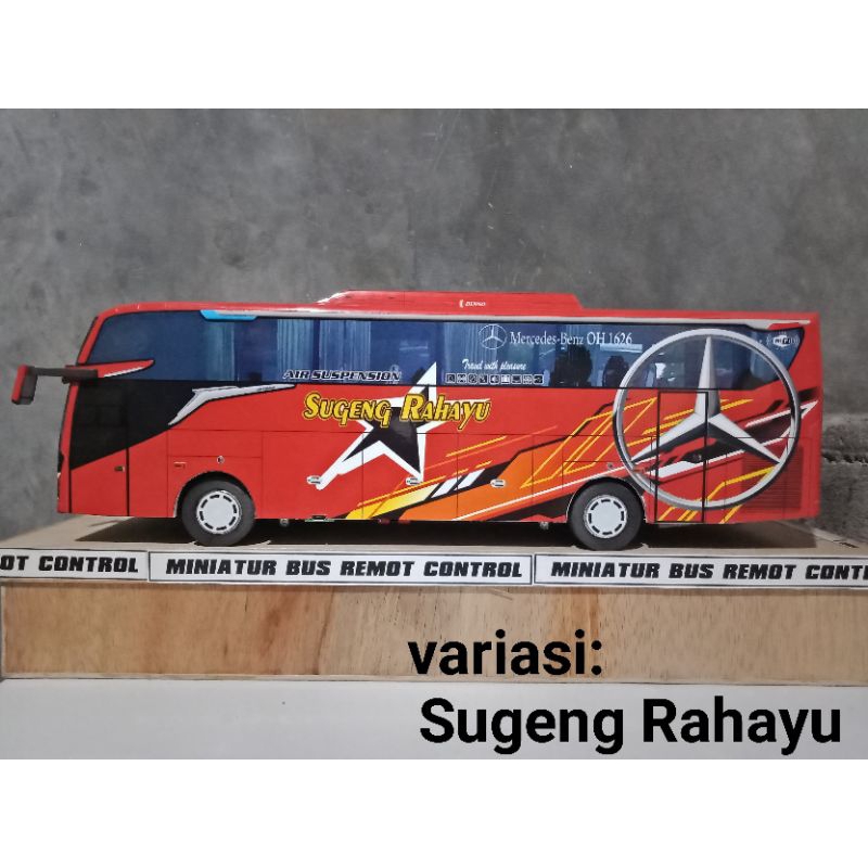 Jual Mainan Sugeng Rahayu jetbus 5 miniatur bus telolet basuri full ...