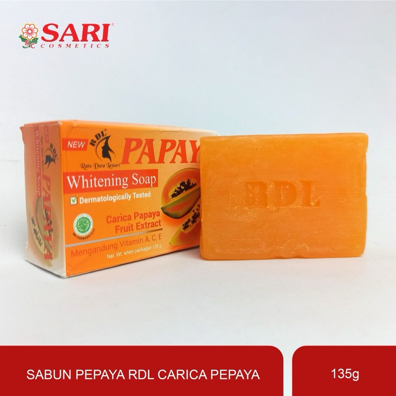 Jual ️ RDL ️ SABUN PAPAYA RDL WHITENING SOAP ORIGINAL BPOM BESAR 135GR ...
