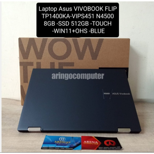 Jual Laptop Asus VIVOBOOK FLIP TP1400KA-VIPS451 N4500 8GB -SSD 512GB ...