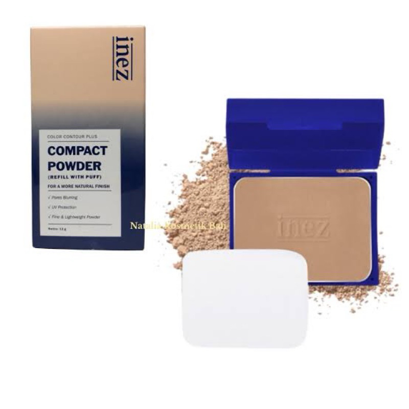 Jual INEZ Refill Bedak Padat Contour Plus Compact Powder New | Shopee ...