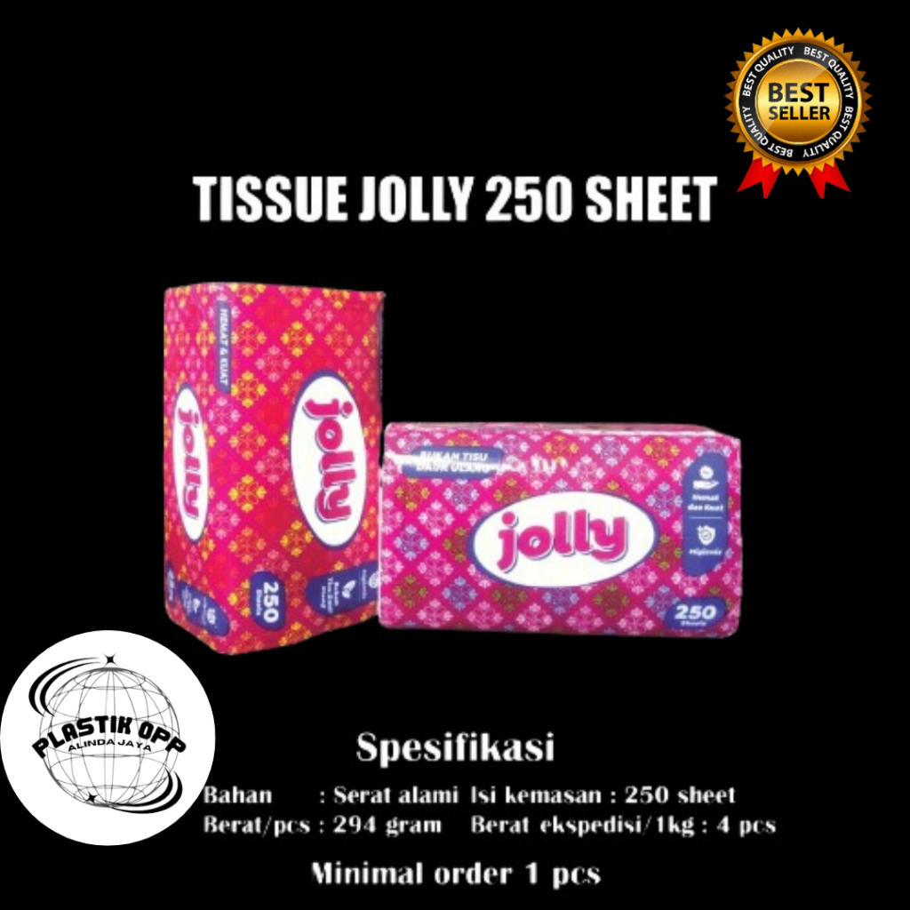 Jual Tissue JOLLY SOFTPACK 250 sheets Facial Tissue / Tisu Wajah ...
