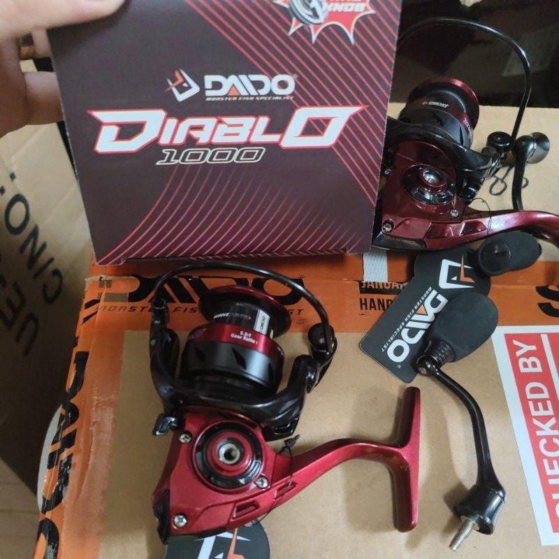 Jual reel pancing daido diablo 1000 2000 3000 4000 6000 power handel ...