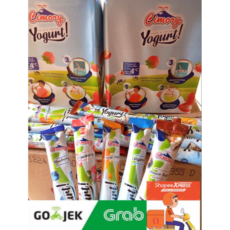 Jual Isi 10 pcs Cimory Yogurt Stick & Creamy Rasa baru Mangga Brown ...