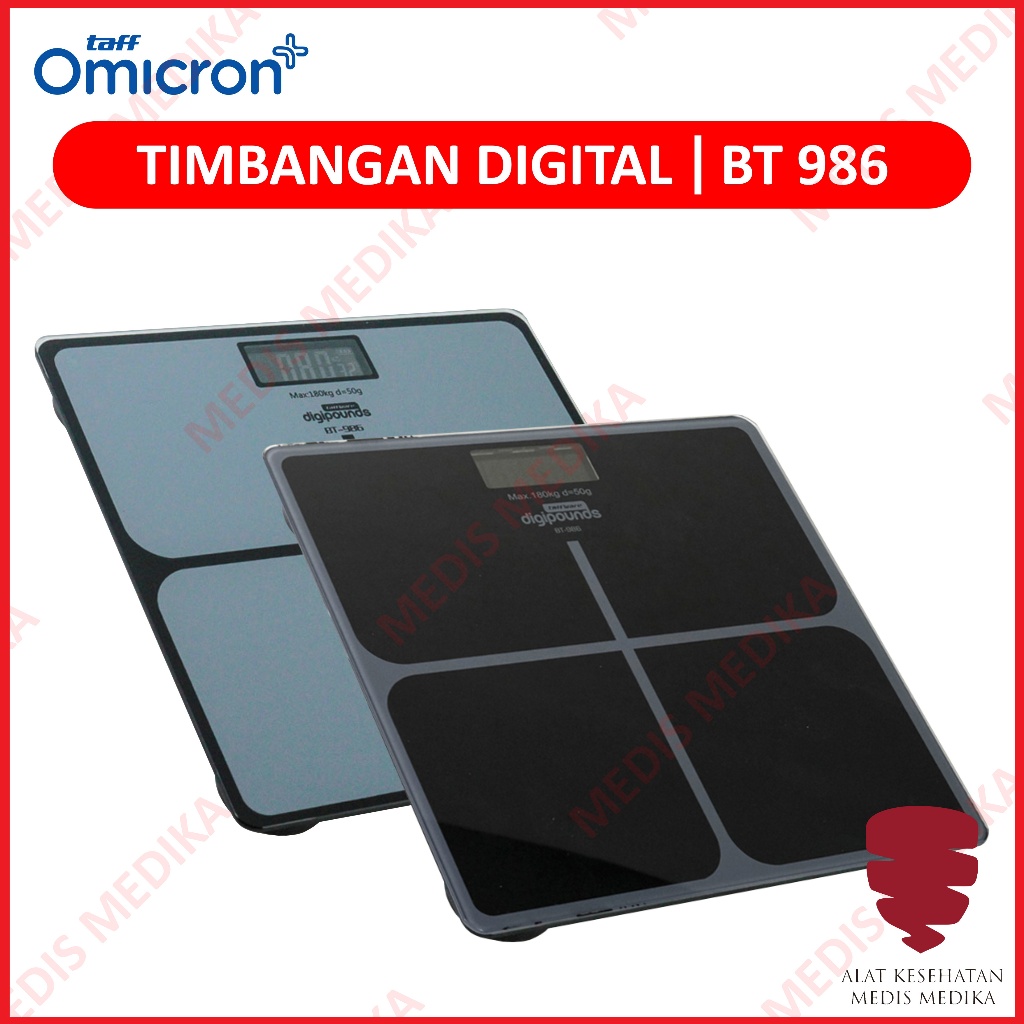 Jual Timbangan Berat Badan Digital Taff Omicron BT 986 Elektronik Kaca ...