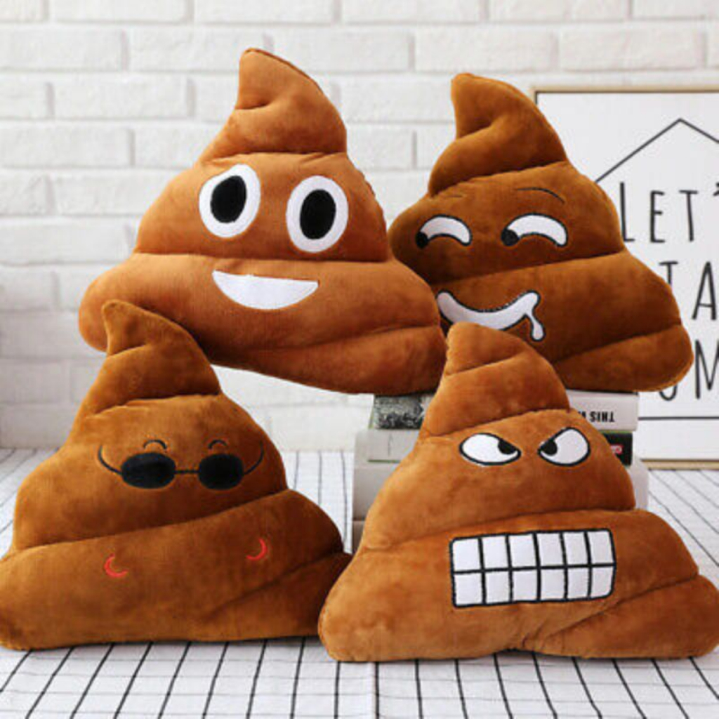 Jual Mainan Boneka Bantal Eek Poop Emoticon Marah Senyum Ngiler Boneka ...