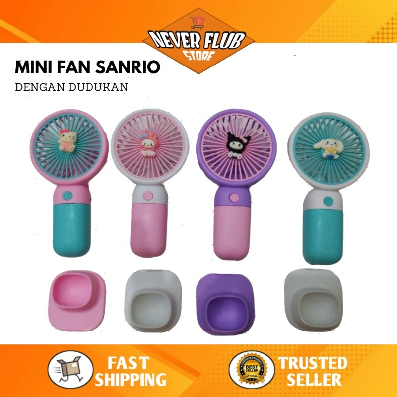 Jual Kipas Angin Portable Mini Fan | Kipas Mini Karakter Kuromi Sanrio ...