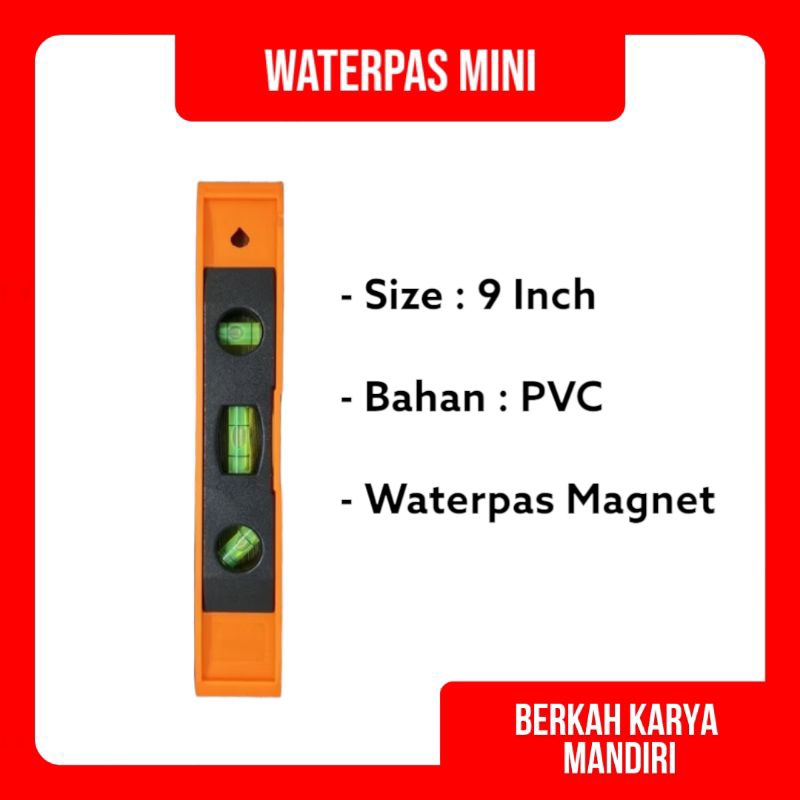 Jual Waterpass Mini / Waterpas Magnet Model Mini Torpedo Murah 9 Inch ...