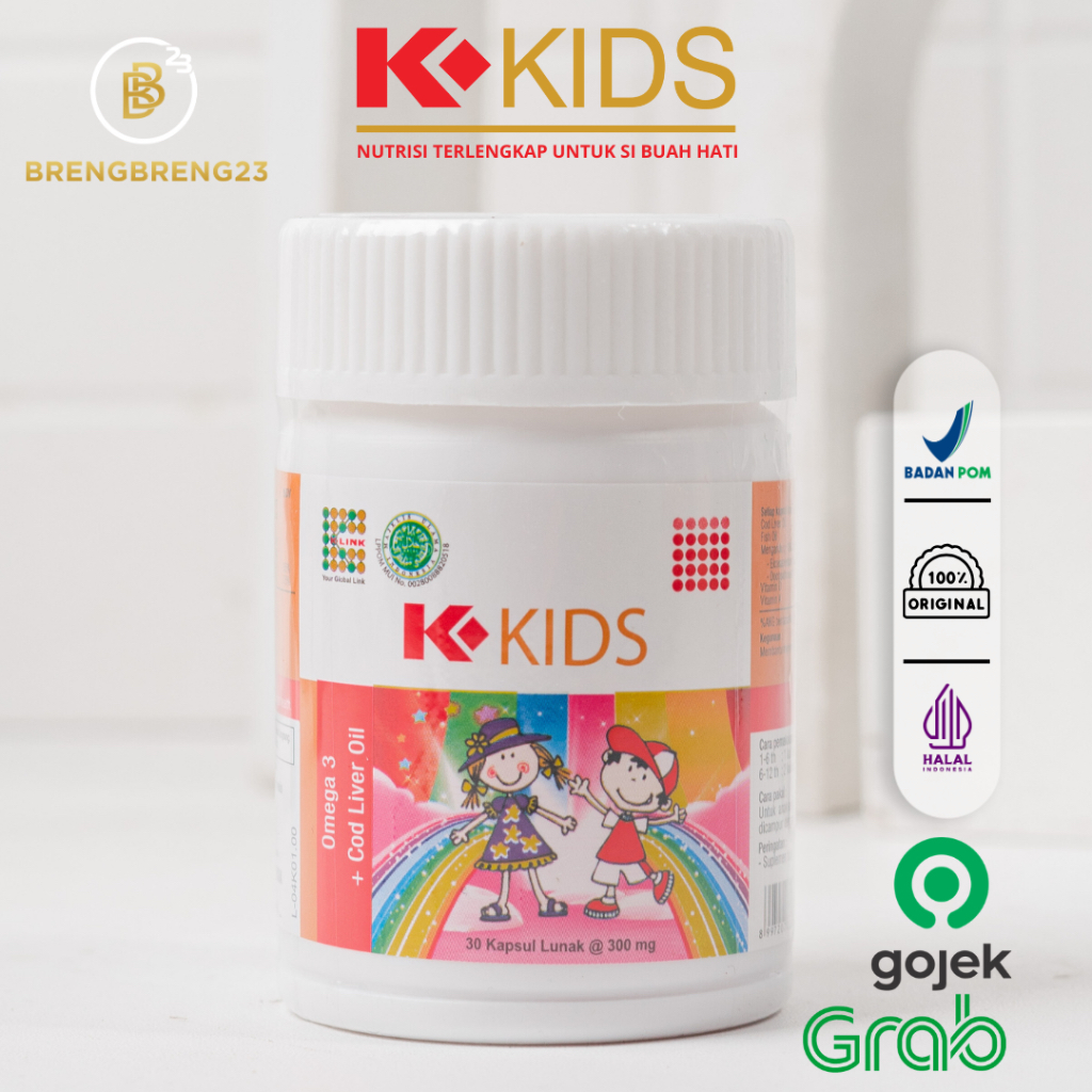 Jual K - KIDS KLINK | OMEGA KIDS | COD LIVER OIL | VITAMIN ANAK ...